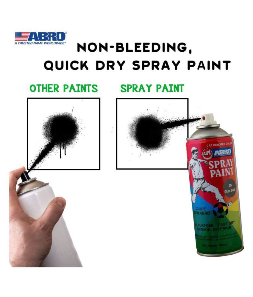 ABRO GLOSS BLACK MULTIPURPOSE SPRAY PAINT PACK OF 2: Buy ABRO GLOSS ... ABRO GLOSS BLACK MULTIPURPOSE SPRAY PAINT PACK OF 2: Buy ABRO GLOSS ...