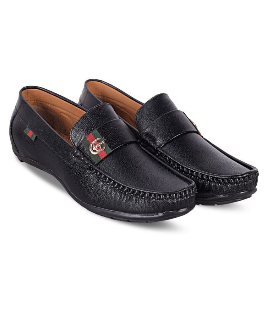 SHUAN Black Loafers - Buy SHUAN Black Loafers Online at Best Prices in ...