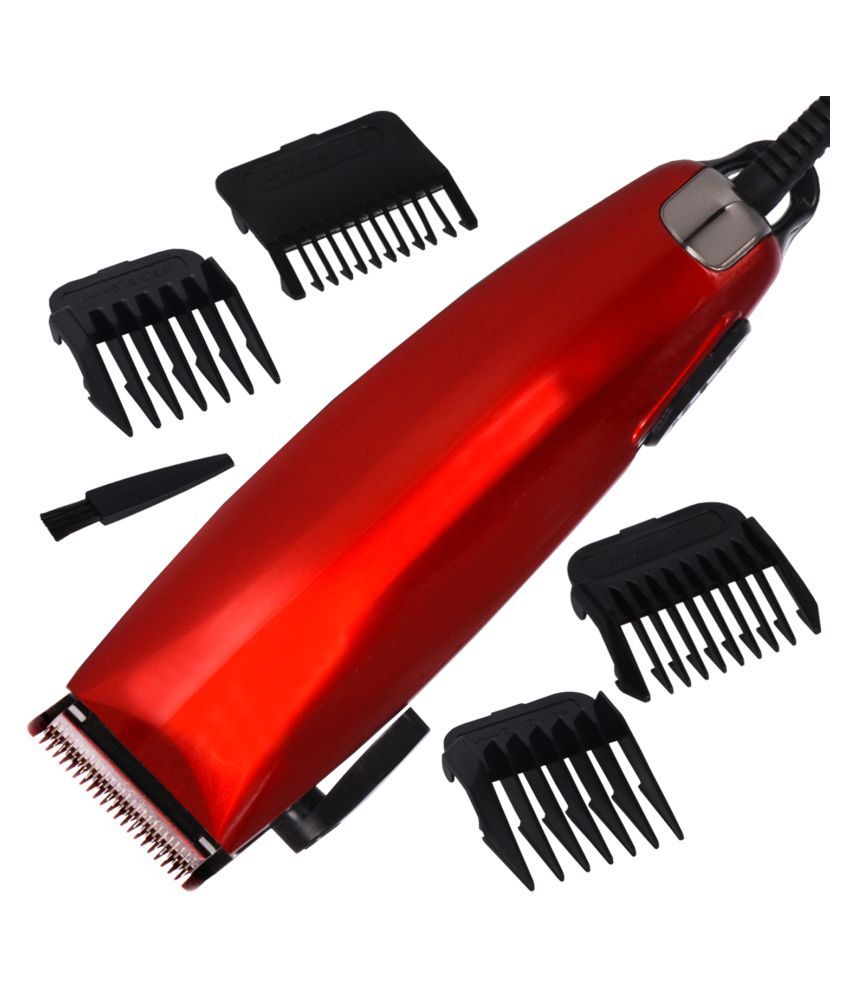 SJ Corded Hair Clipper Beard Trimmer ( Red ) - Buy SJ Corded Hair ...
