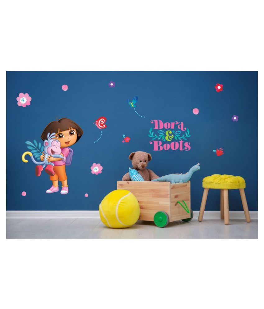 Asian Paints Wall Ons Dora XXL Hug Boots Removable Cartoon Characters ...
