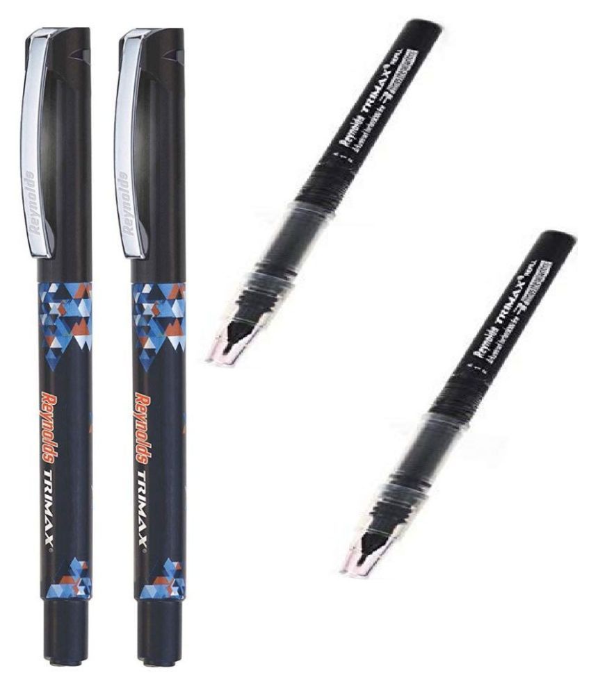 Reynolds Trimax Pen Black Pack Of 2with 2 Refill Buy Online At Reynolds Trimax Pen Black Pack Of 2with 2 Refill Buy Online At