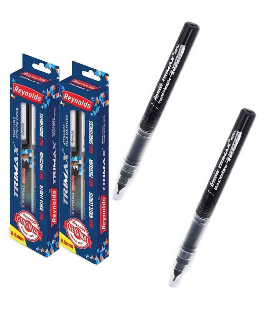 Reynolds Trimax Pen Black Pack Of 2with 2 Refill Buy Online At Reynolds Trimax Pen Black Pack Of 2with 2 Refill Buy Online At