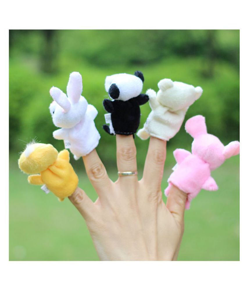 Kuhu Creations® Supreme 5 Pcs (Random) Animal Puppets Baby Story ...