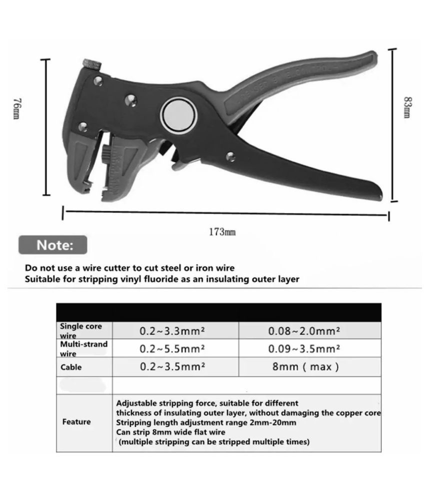 Networking Crimping Tool Automatic Self Adjusting Wire Stripper Cutter ... Networking Crimping Tool Automatic Self Adjusting Wire Stripper Cutter ...