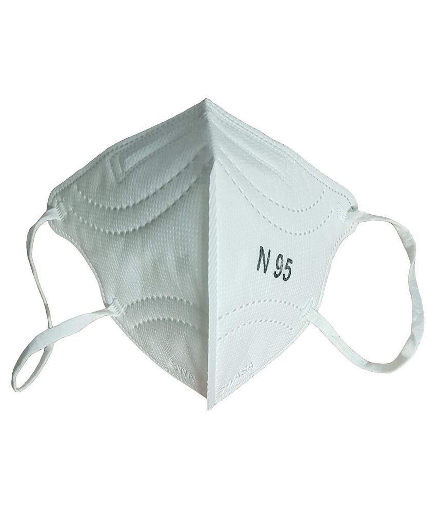 N95 N95 WHITE MASK WITH NOSE PIN N95 Mask: Buy N95 N95 WHITE MASK WITH ...