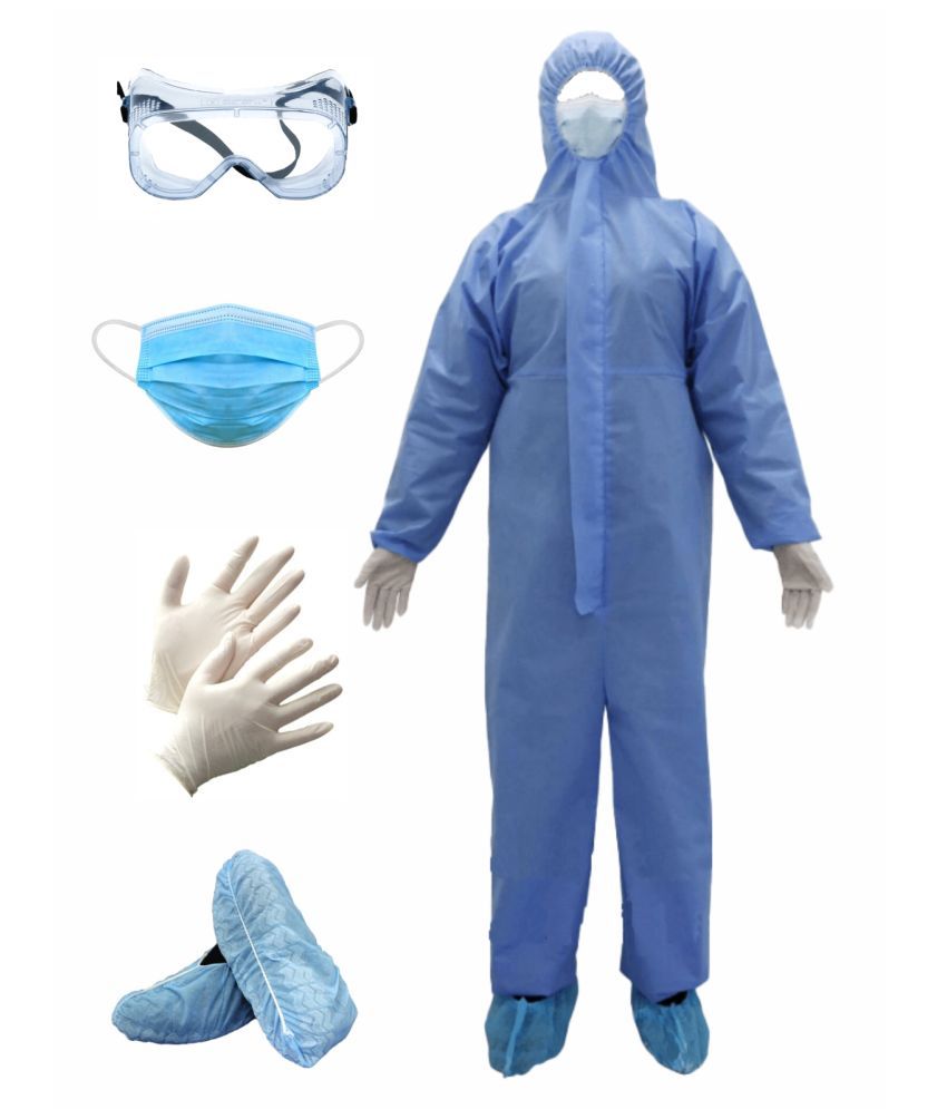 Global Health and Wellness Solutions Disposable PPE KIT 80 Gsm Patient ...
