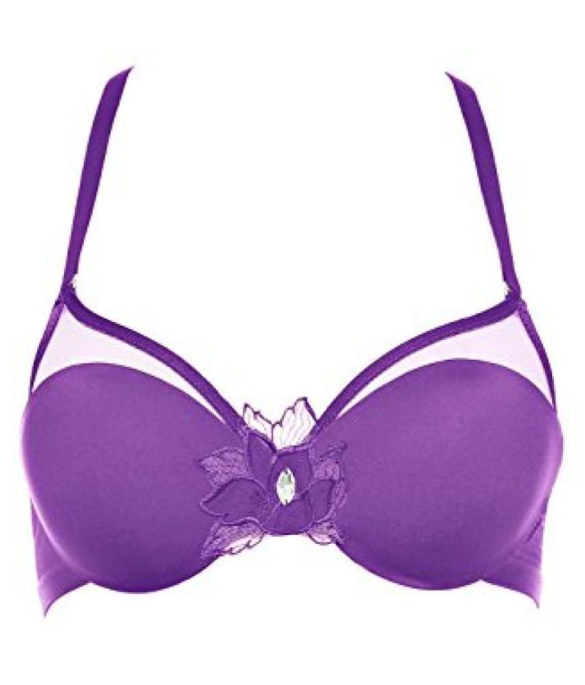 Buy LISCA Poly Cotton Push Up Bra - Purple Online at Best Prices in ...