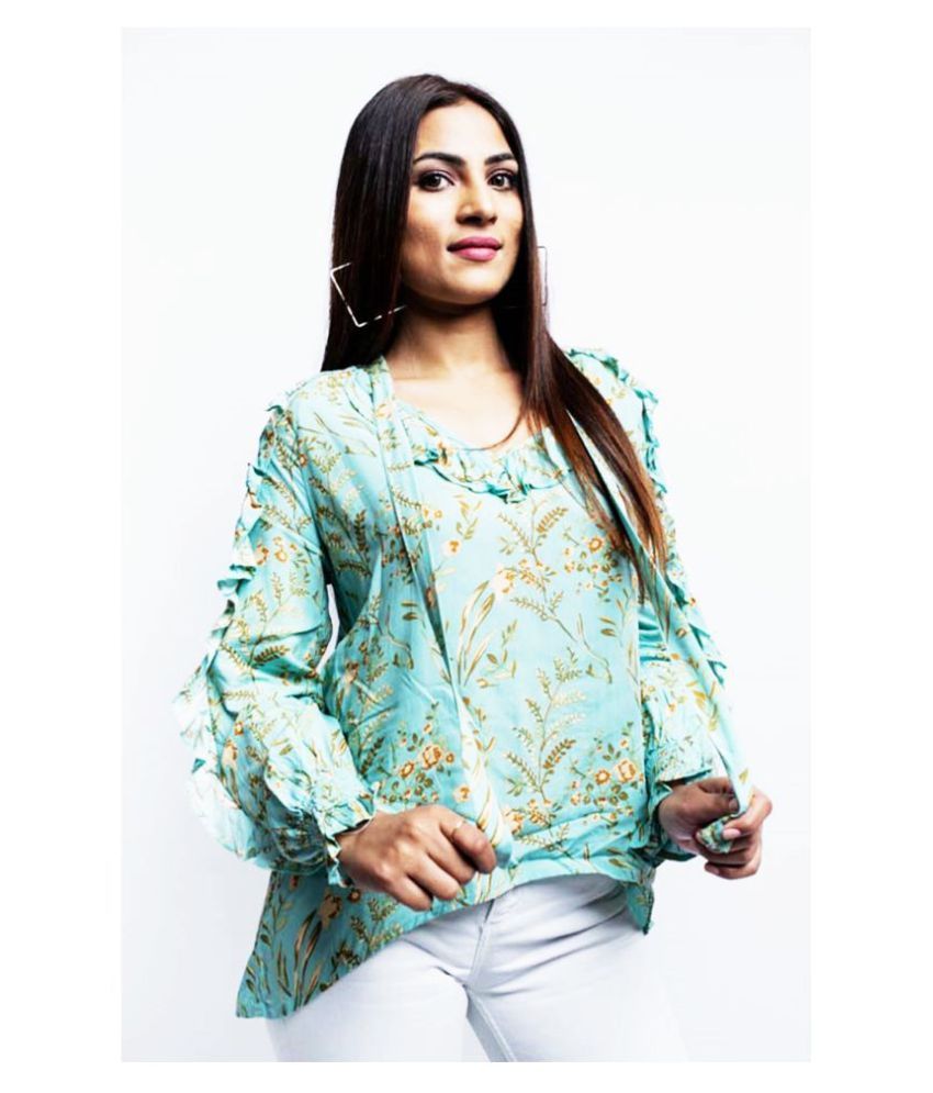 Anvi Be Yourself Polyester Tunics - Green - Buy Anvi Be Yourself ...