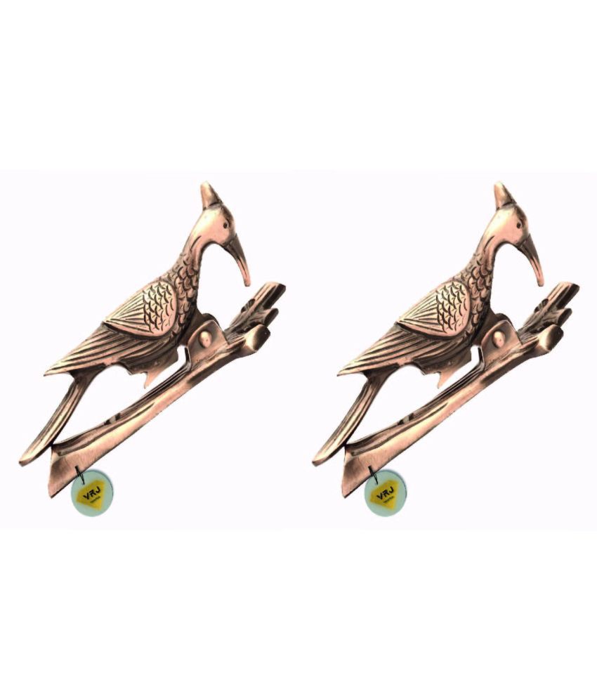 Buy VRJ METAL HUB Woodpecker Design Brass Door Knocker Set Online at ...
