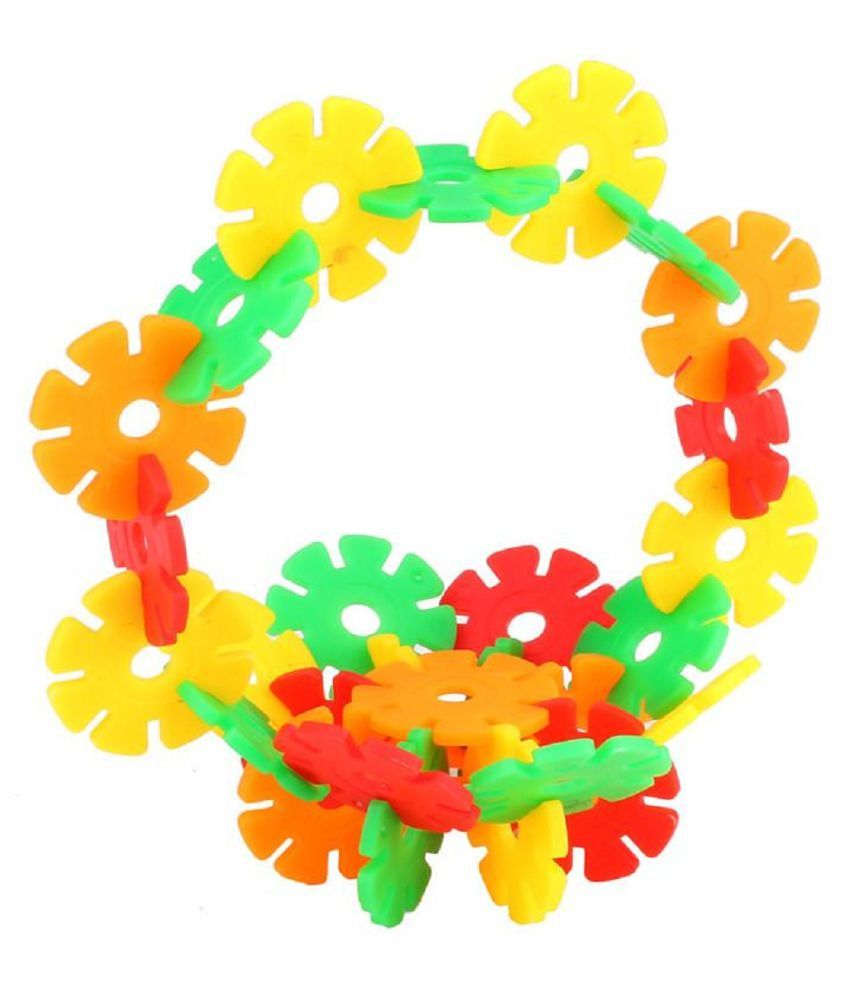 73Pcs Snowflakes Shaped Blocks Set Educational Learning Toy for Kids ...