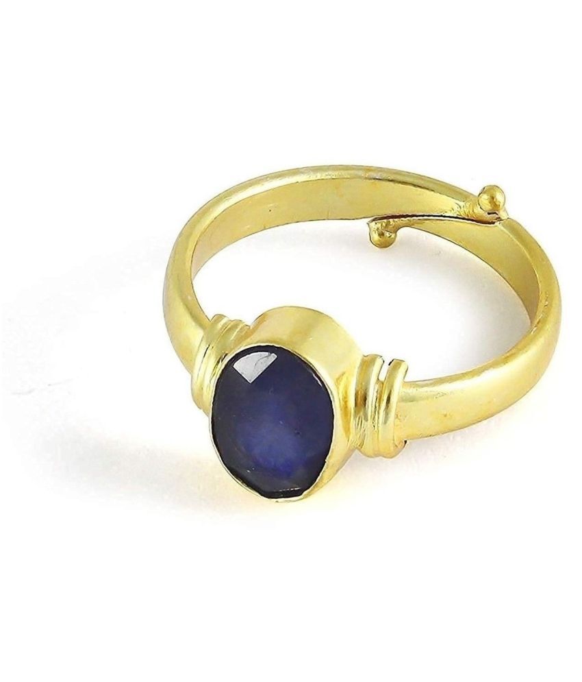 Natural Certified Blue Sapphire Neelam Ring for Men and Women: Buy ...
