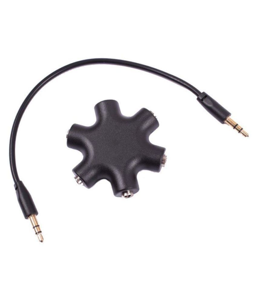 Buy Ever Forever 5 Way Audio Splitter AUX Splitter 20 cm Online at Best ...
