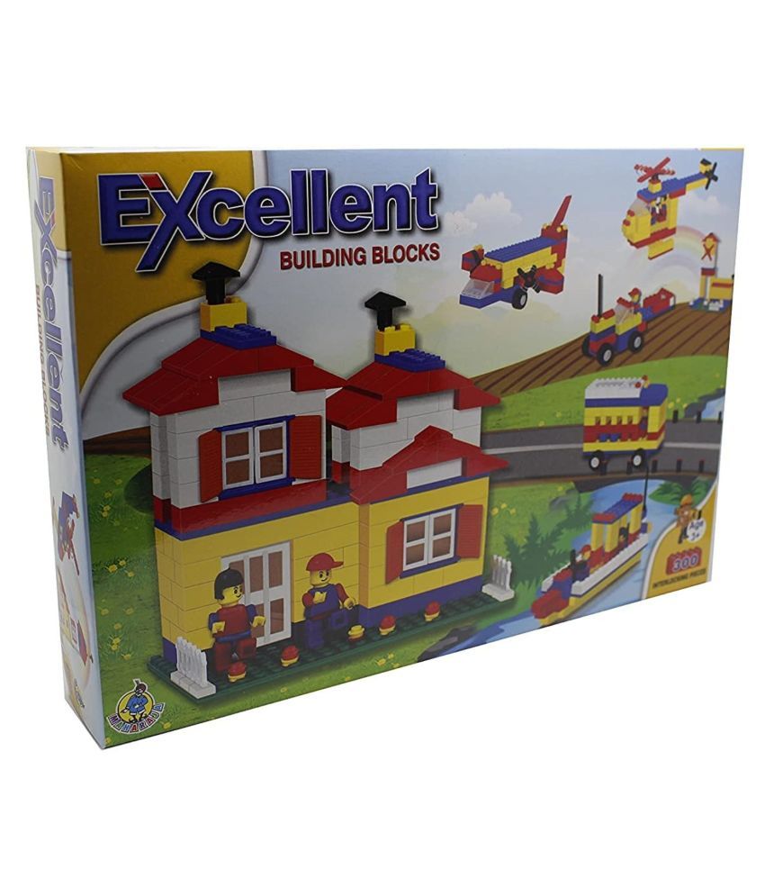 Excellent Building Blocks Multicolour Construction Set for Kids - (Age ... Excellent Building Blocks Multicolour Construction Set for Kids - (Age ...