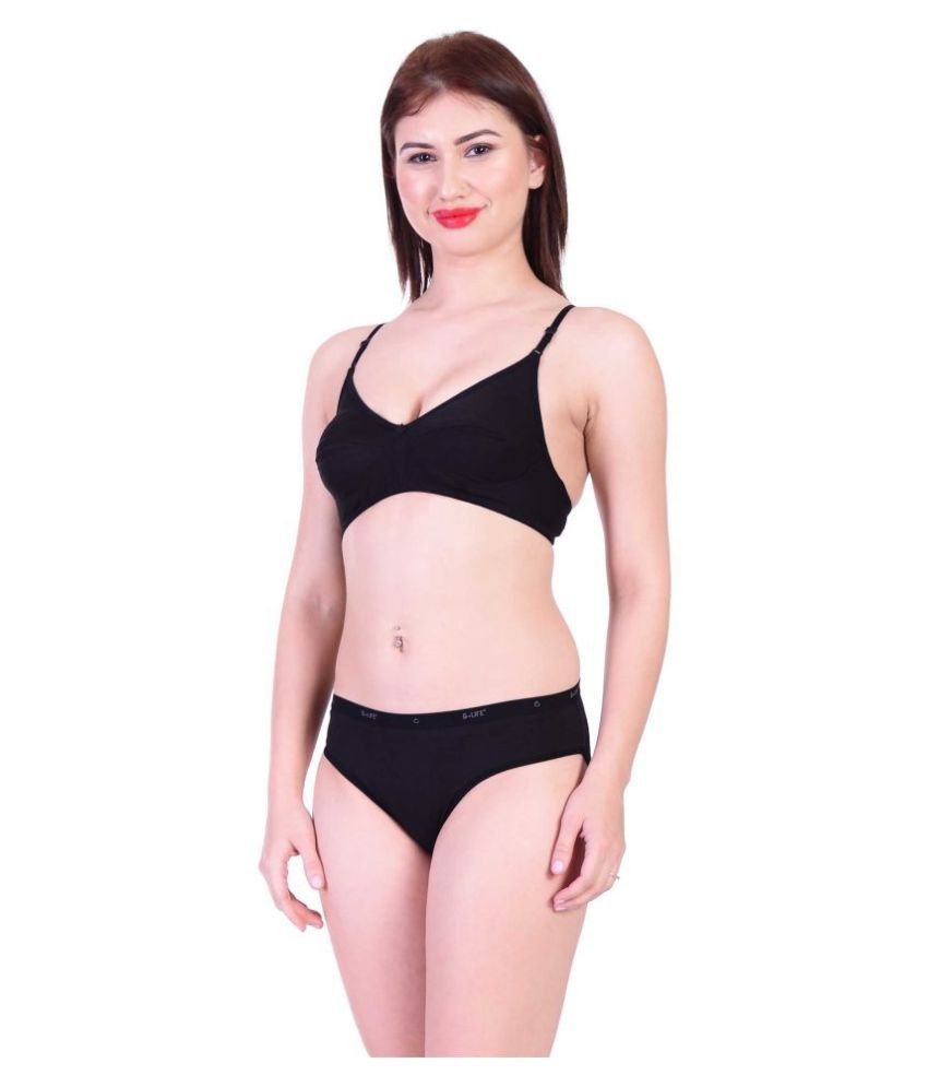 Buy Achiever Lingerie Cotton Bra And Panty Set Pack Of 3 Online At