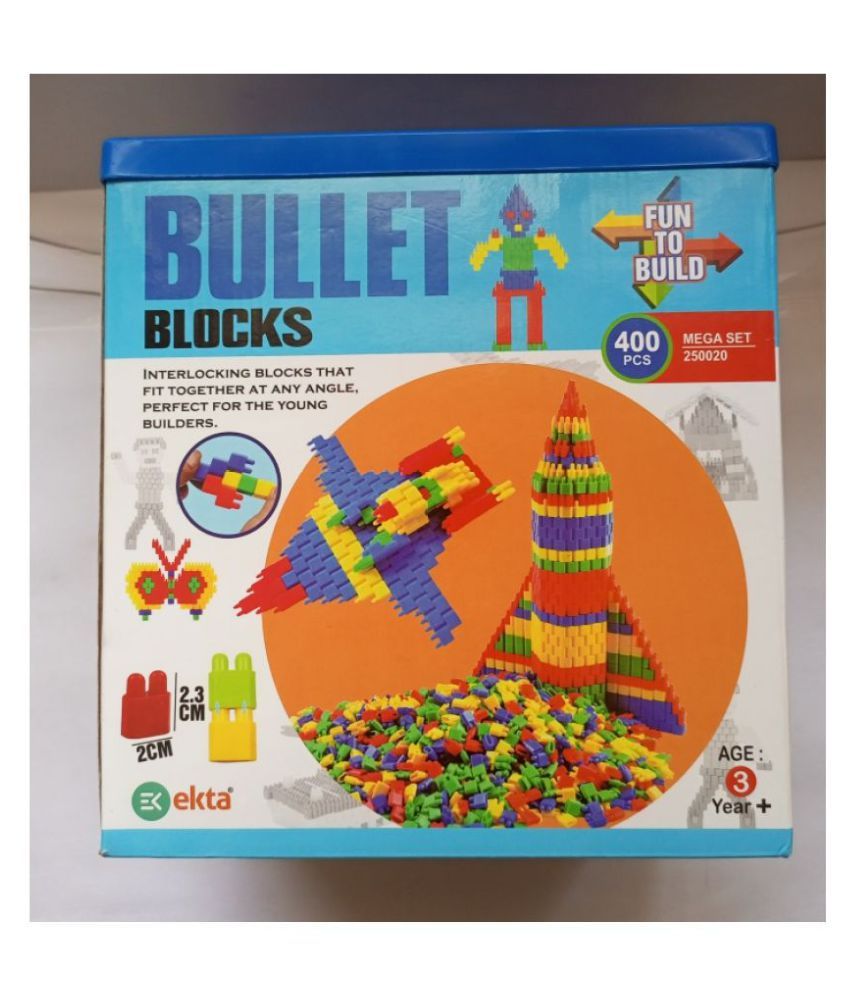 Ruhani Rocket Head Bullet Blocks Educational Learning Puzzle Bullet ...