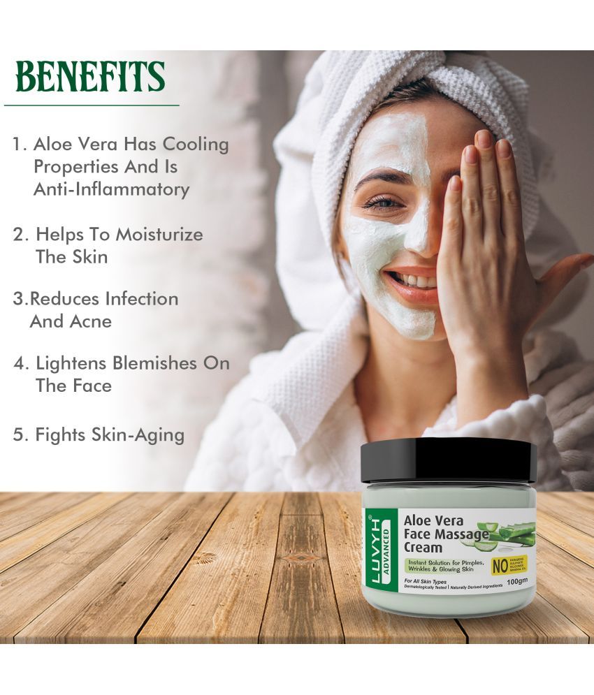 Luvyh Aloe Vera Face Cream Moisturizer 200 Gm Pack Of 2 Buy Luvyh Aloe