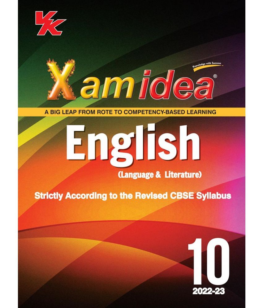 Xam Idea English Book Class 10 CBSE Board Chapterwise Question Bank 