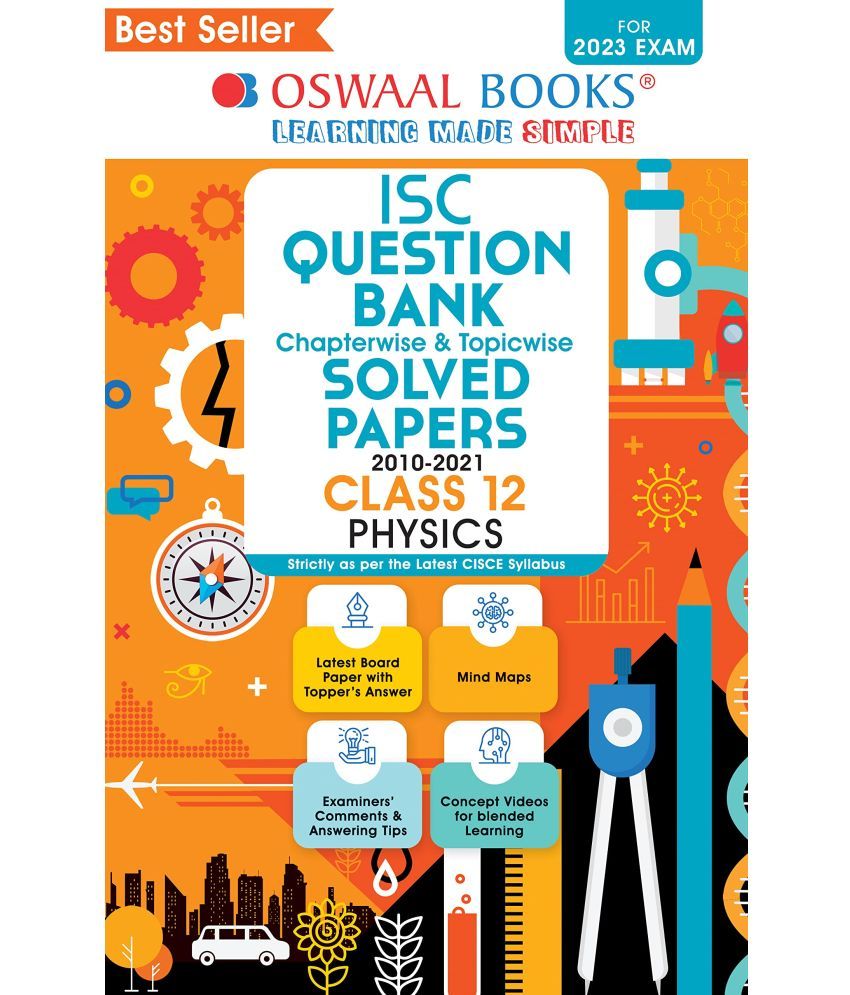 Oswaal ISC Class 12 Physics Question Bank Book (For 2023 Exam): Buy ...