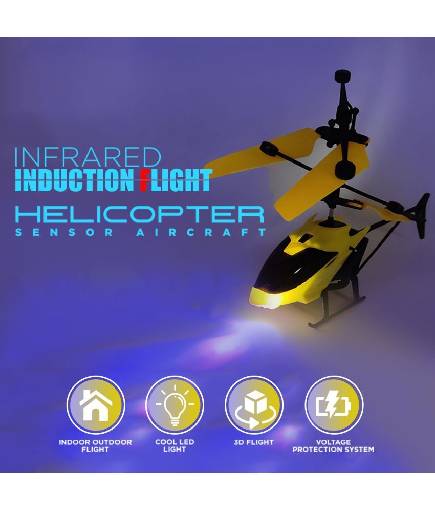 NHR Kids Helicopter Sensor Aircraft USB Charger 2in1 Flying Helicopter ...